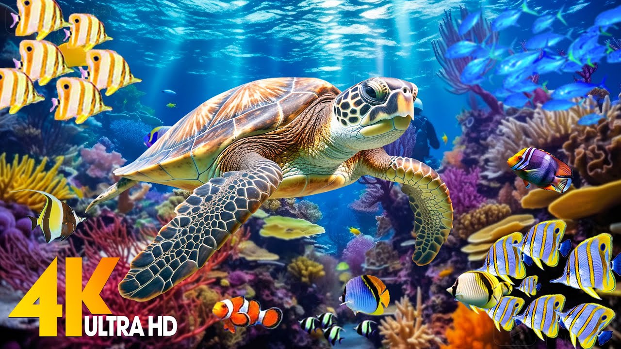 Ocean 4K – Sea Animals for Relaxation, Beautiful Coral Reef Fish in ...