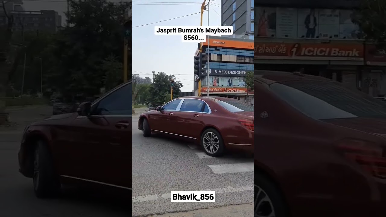 Jasprit Bumrah Maybach S560 || CAR driving WhatsApp Status ||Ahemdabad# ...