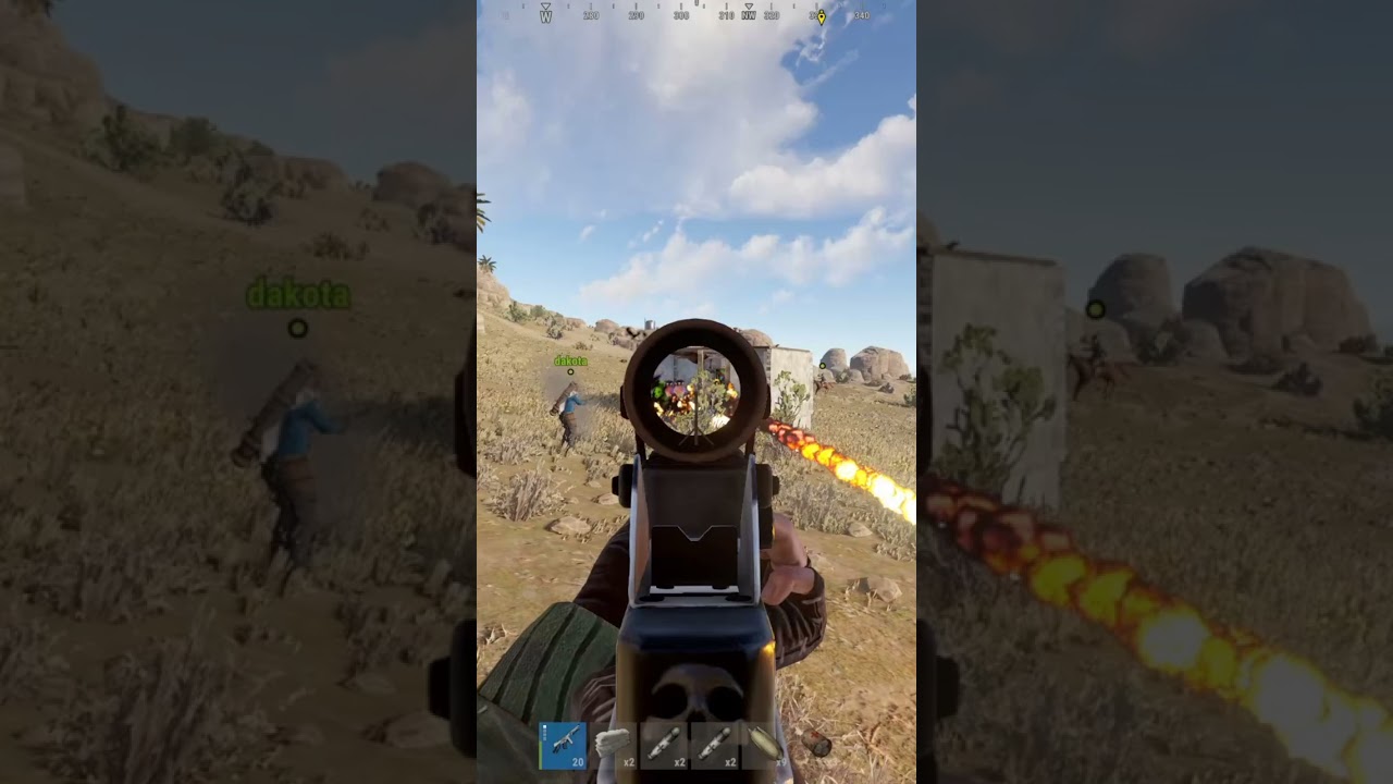 Rust High Velocity Rocket #shorts | ゲーム情報【まとめ動画】