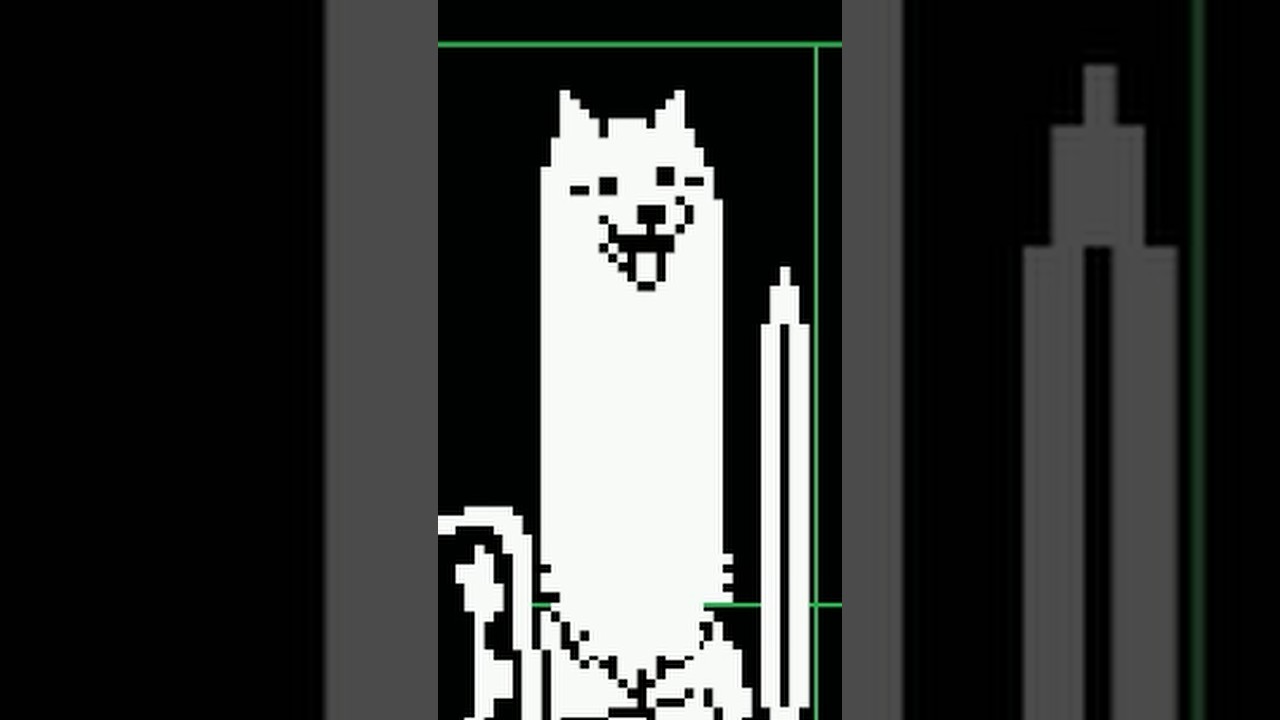 Petting Undertale Lesser Dog #shorts | ゲーム情報【まとめ動画】