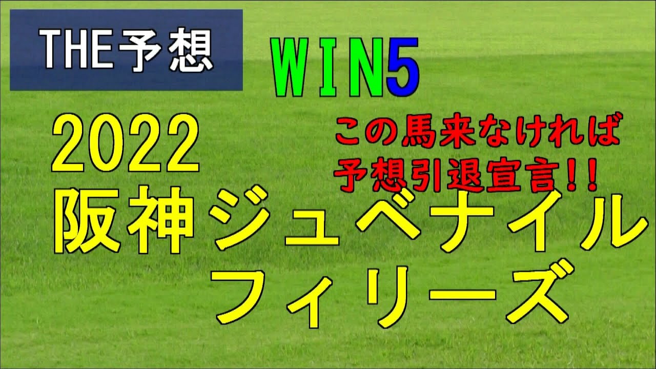 競馬 THE予想 WIN5 2022阪神ジュベナイルフィリーズ | 競馬動画まとめ
