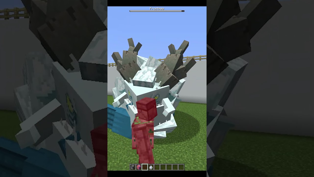 Frostmaw vs Furnace Golem [Minecraft Mob Battle] #Shorts | マイクラ ...