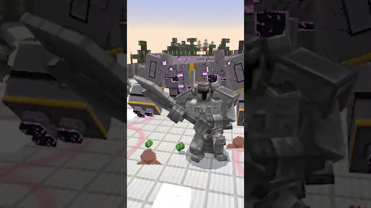 Obsidian Monstrosity Dungeons VS 5X ferrous wroughtnaut Minecraft Mob ...