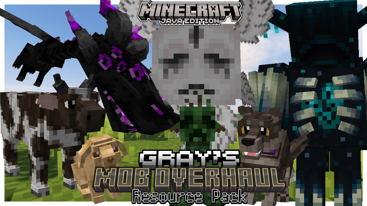 【Minecraft】リアルな動物と凶悪なモンスター達を追加する？！【Gray's Mob Overhaul】 | マイクラ ...
