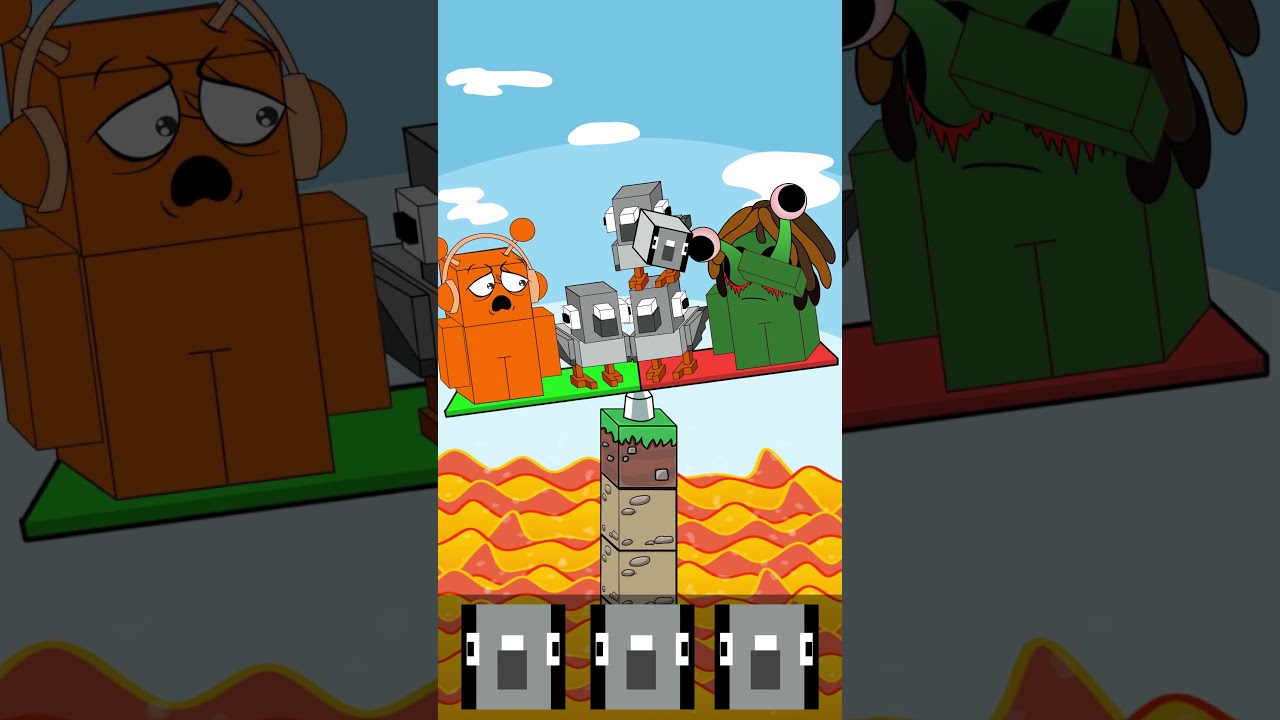 Minecraft Mob Match : Sprunki Incredibox . Hanging out on a swing 3 ...