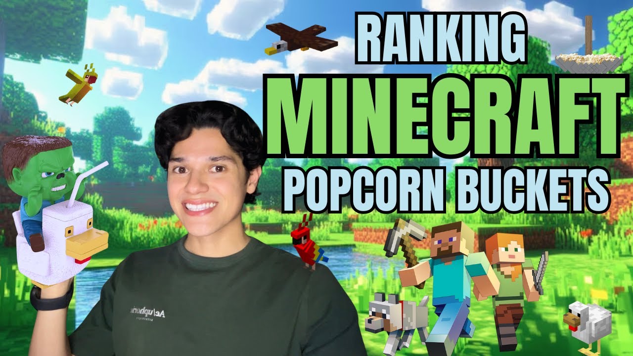 Ranking all the MINECRAFT MOVIE Popcorn Buckets! | マイクラ（Minecraft）動画まとめ