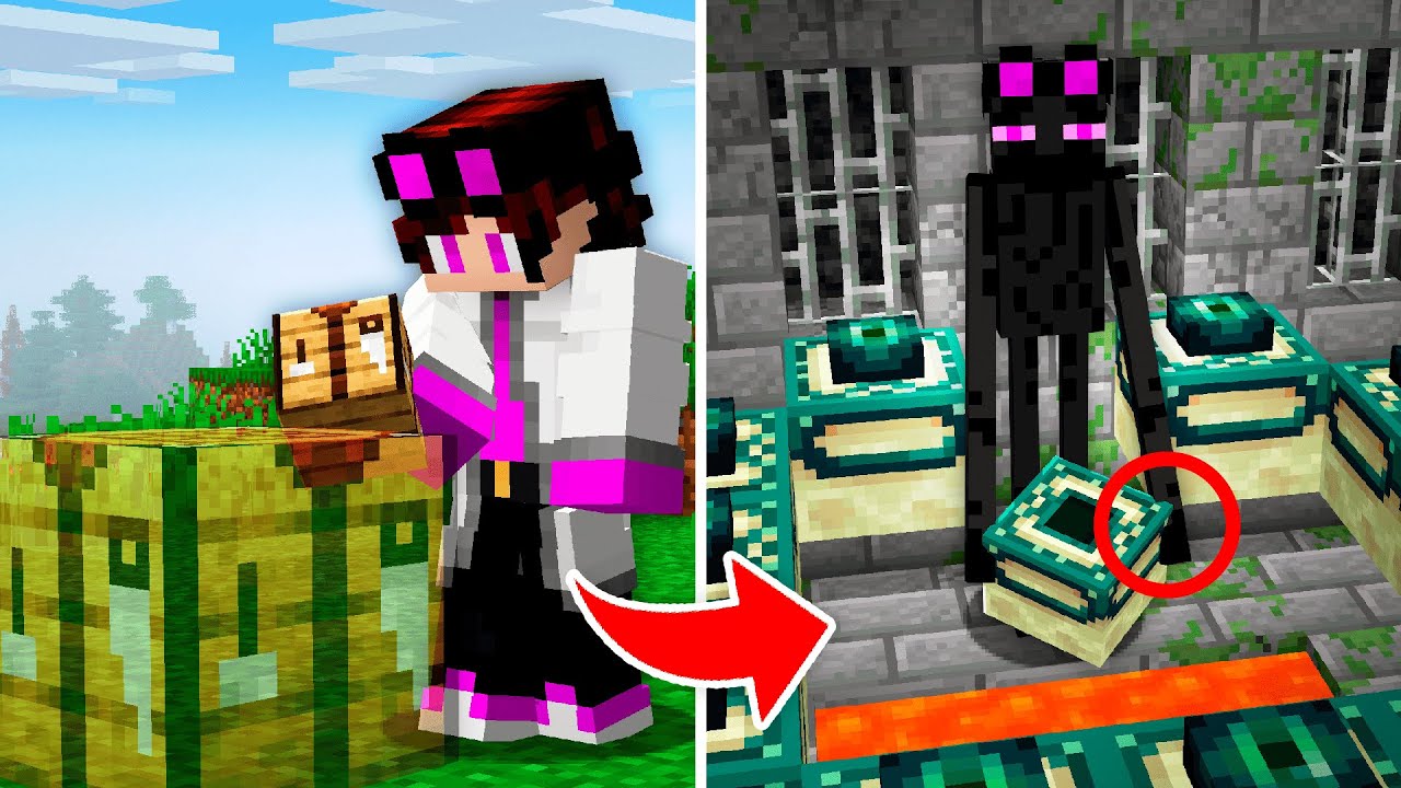 MINECRAFT, MAS SE EU COLOCAR UM BLOCO VIRO UM MOB ALEATÓRIO! | マイクラ ...