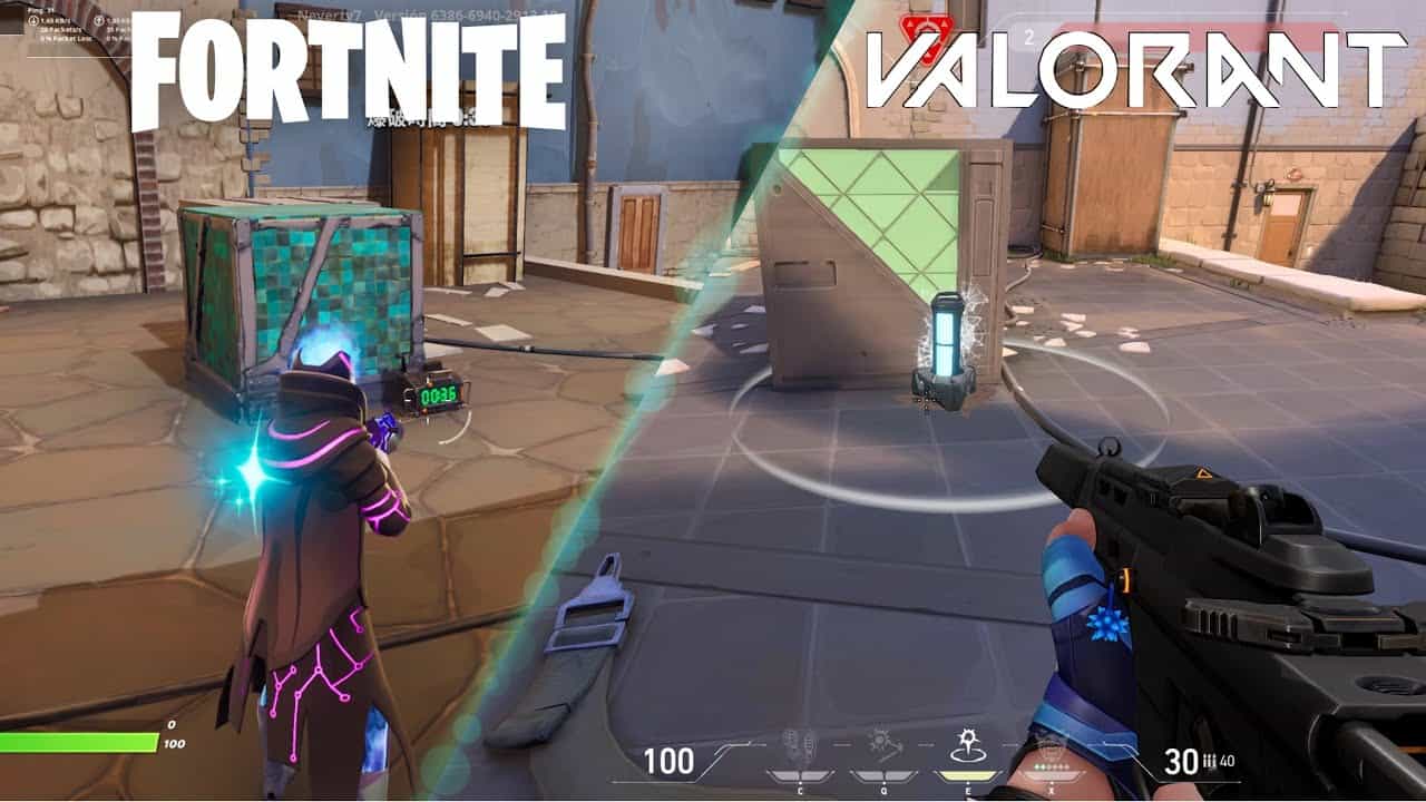 Fortnite X Valorant Map Code (Side Comparison) | VALORANT動画まとめ