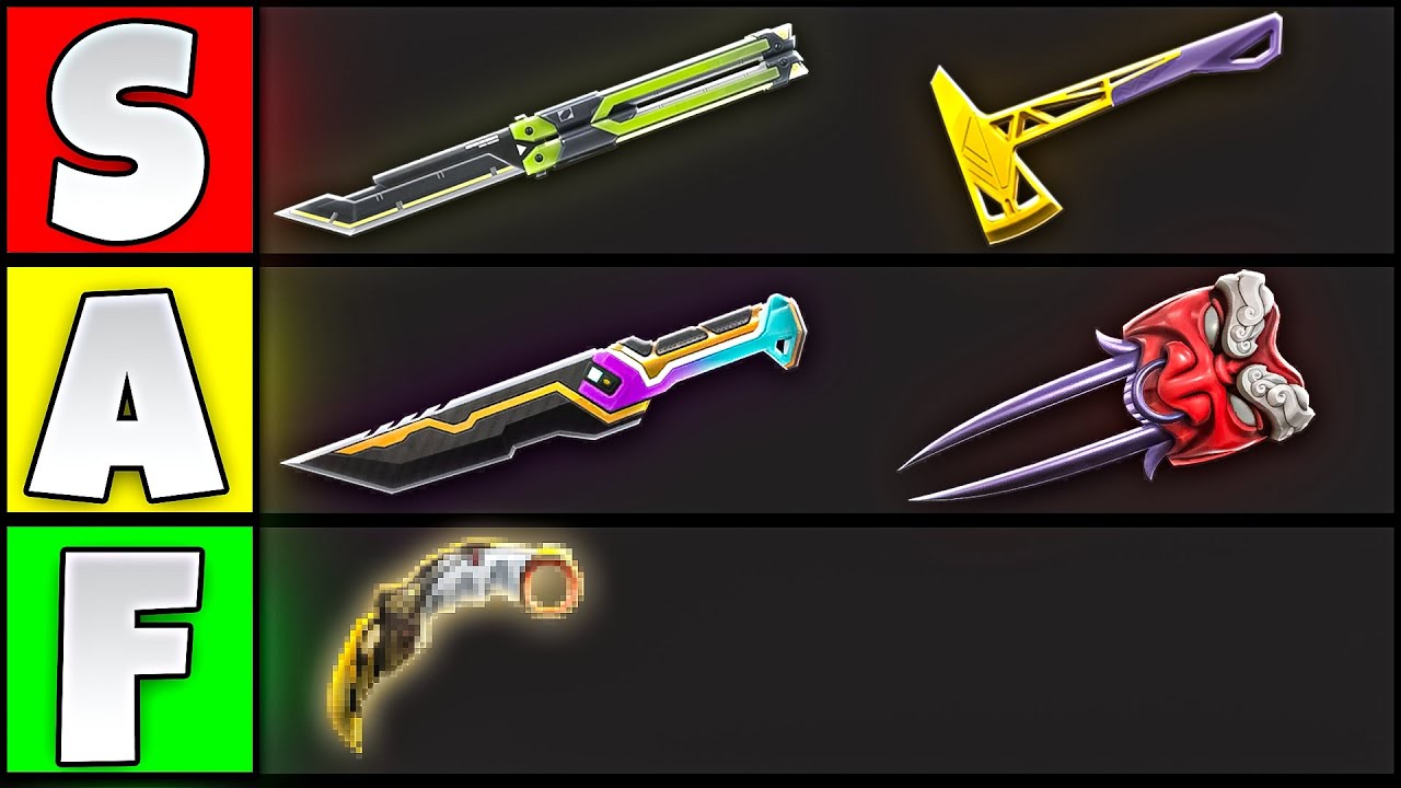 Ranking Every VALORANT KNIFE From Worst to Best | VALORANT動画まとめ