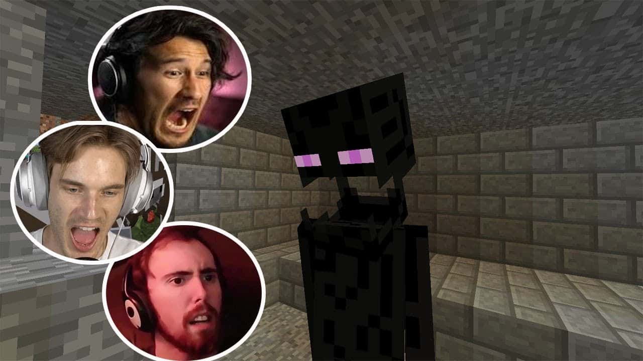 Gamers Reaction to First Seeing Enderman Mob in Minecraft | Pewdiepie ...